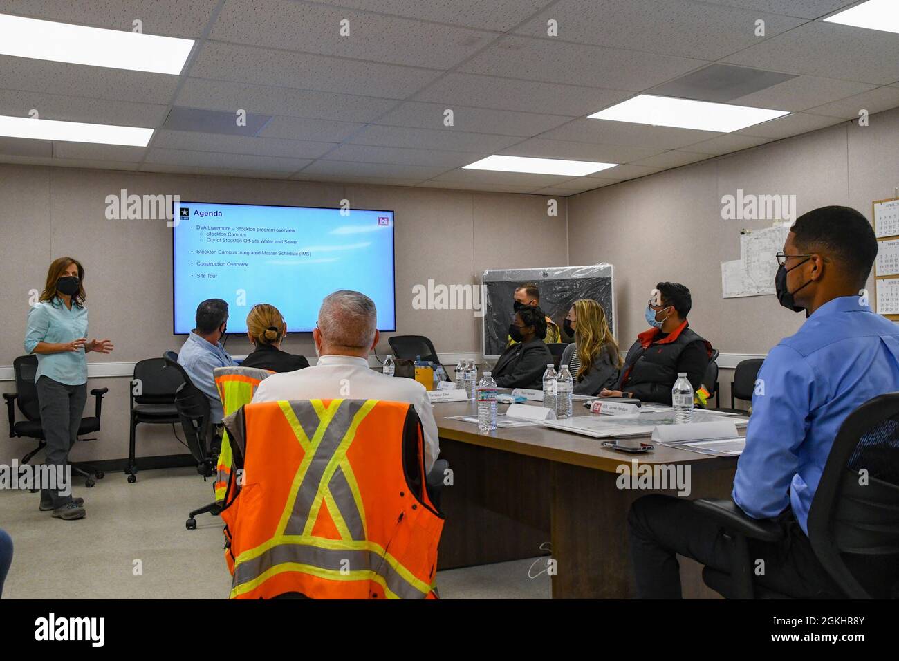 Suzanne Fiori, left, project manager of the VA Stockton medical complex ...