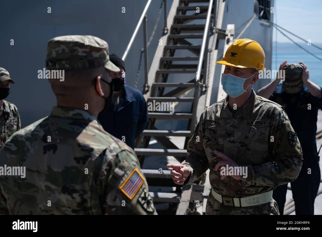 Col. Timothy Zetterwall (left), commander of the U.S. Army’s 7th ...