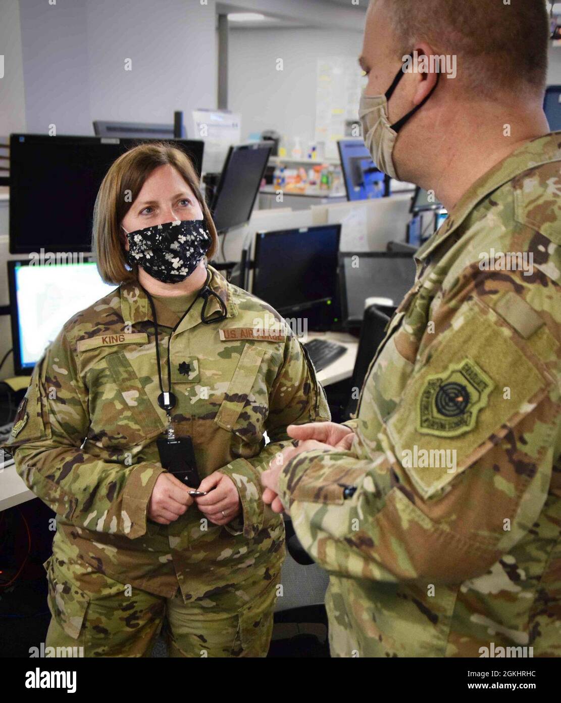 Lt Col Molly King, Deputy Director of Operations at the 618th Air ...