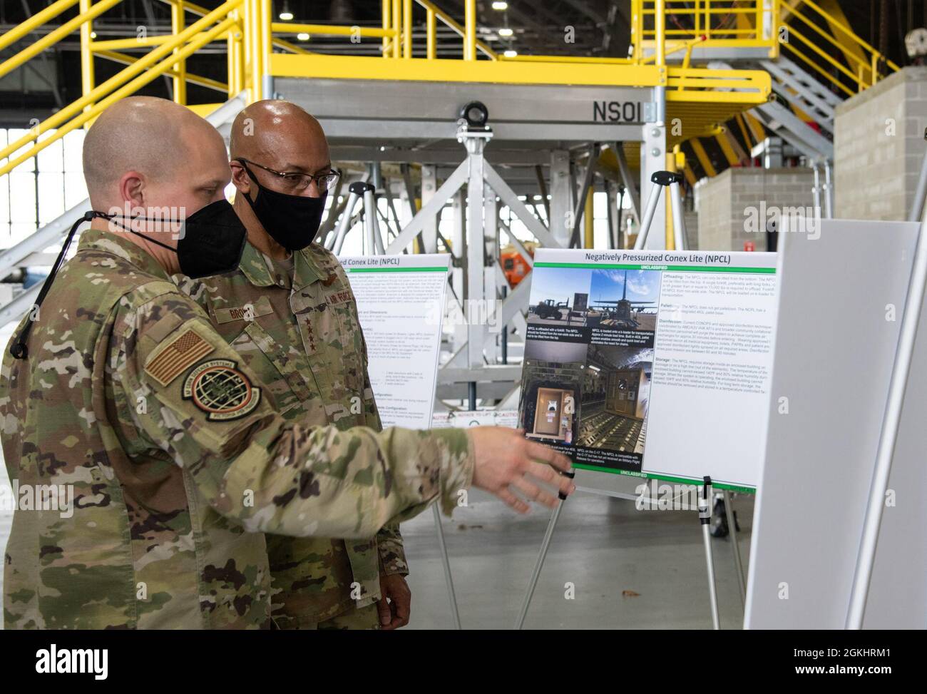 U.S. Air Force Lt. Col. Paul Hendrickson, Air Force CBRN Defense systems material leader, speaks ...