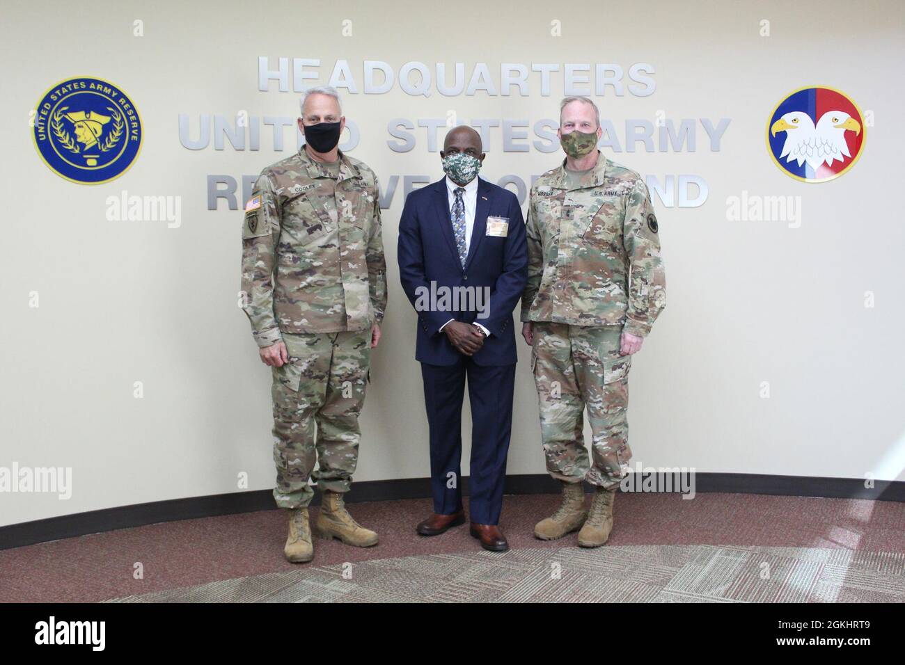 Maj. Gen. Gregory J. Mosser, right, deputy commanding general, U.S ...