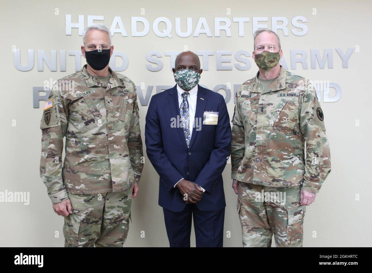 Maj. Gen. Gregory J. Mosser, right, deputy commanding general, U.S ...