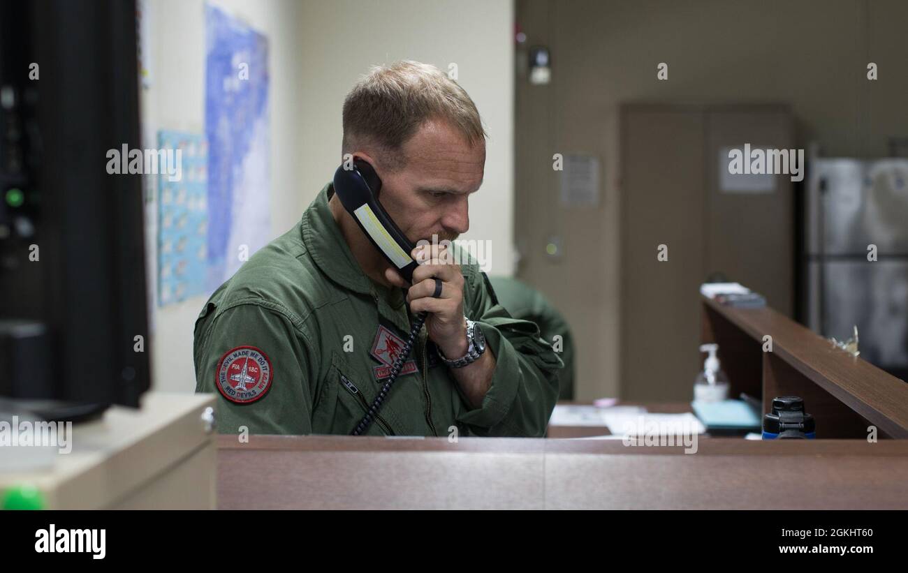 U.S. Marine Corps Maj. Brian Walpole, a pilot with Marine Fighter ...