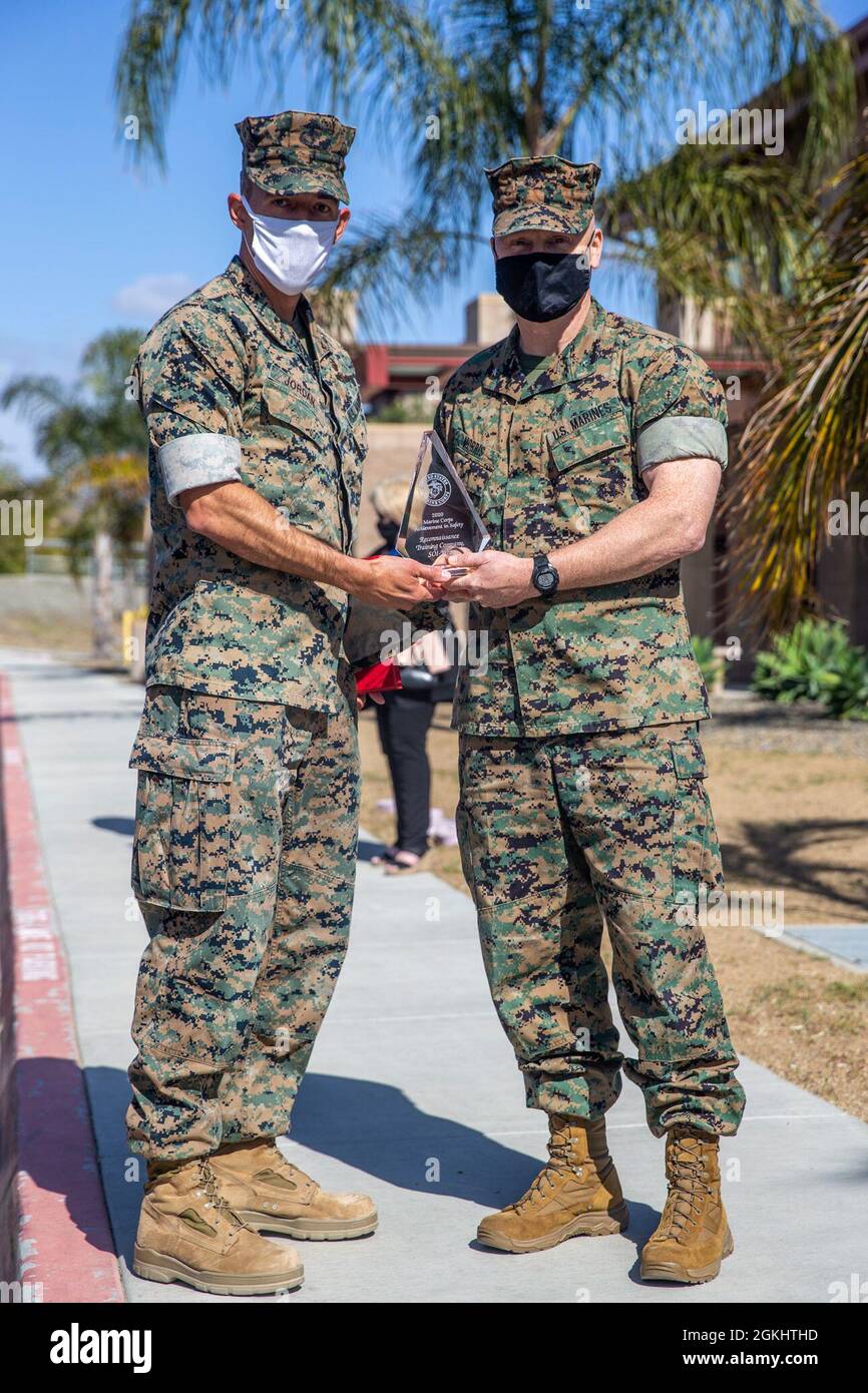 U S Marine Brig Gen Jason Morris Right The Commanding General Of
