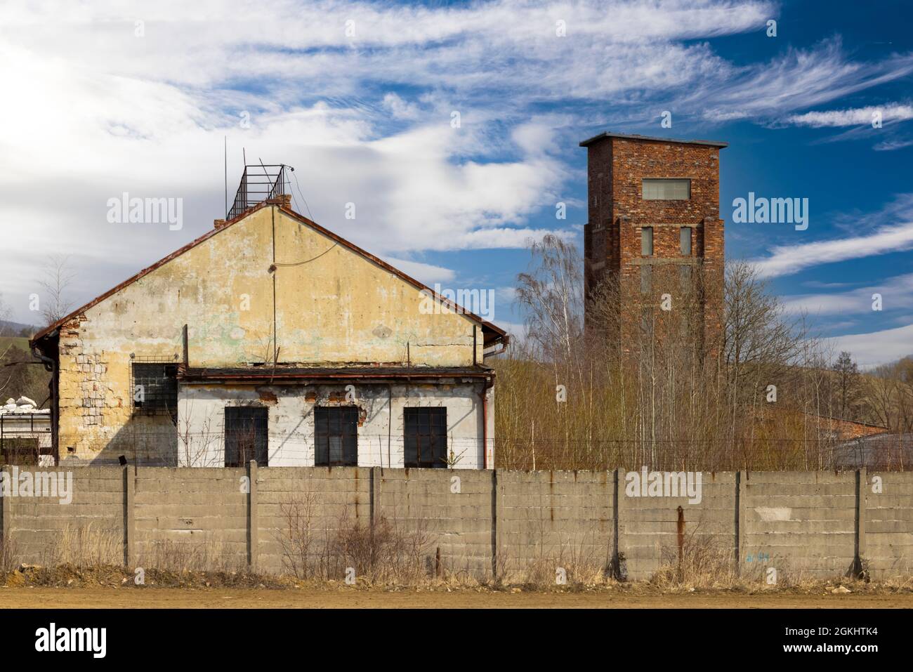 Red Tower of Death, UNESCO site with inscription in Czech language ...