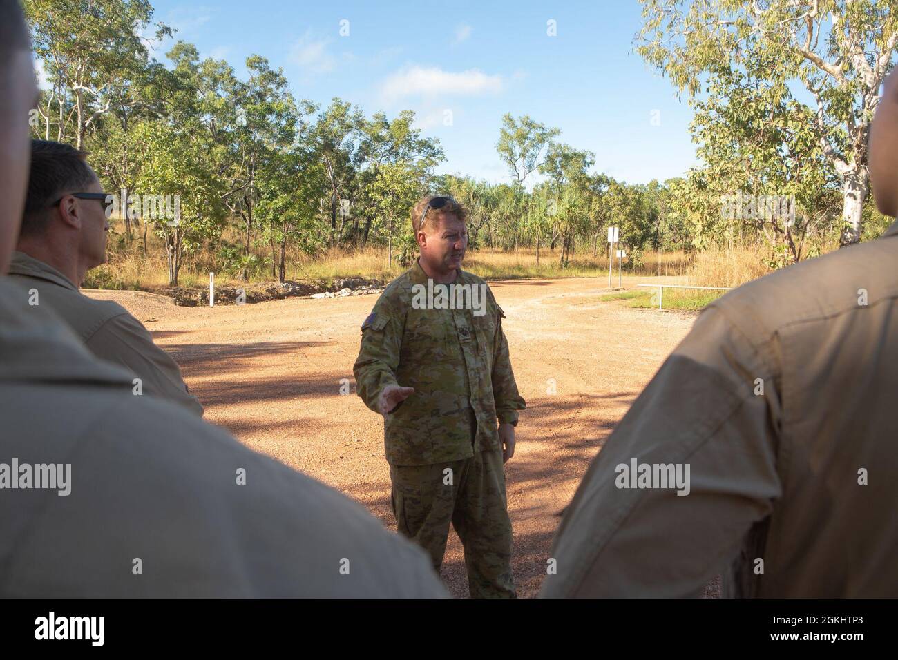 An Australian Army WO2 Craig Thomson, a range control officer with ...