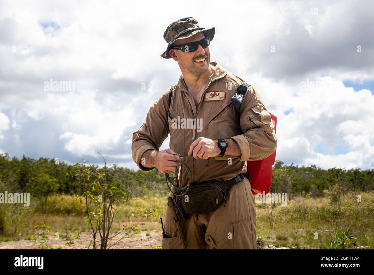 U.S. Marine Corps Staff Sgt. Matthew Eades, an explosive ordnance ...