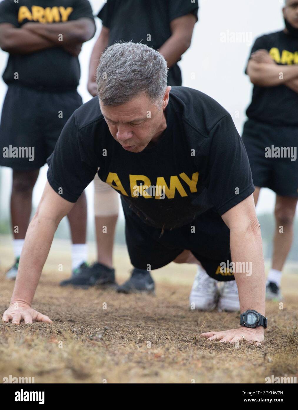 U.S Army Brig. Gen. Donald Absher with Headquarters and Headquarters ...