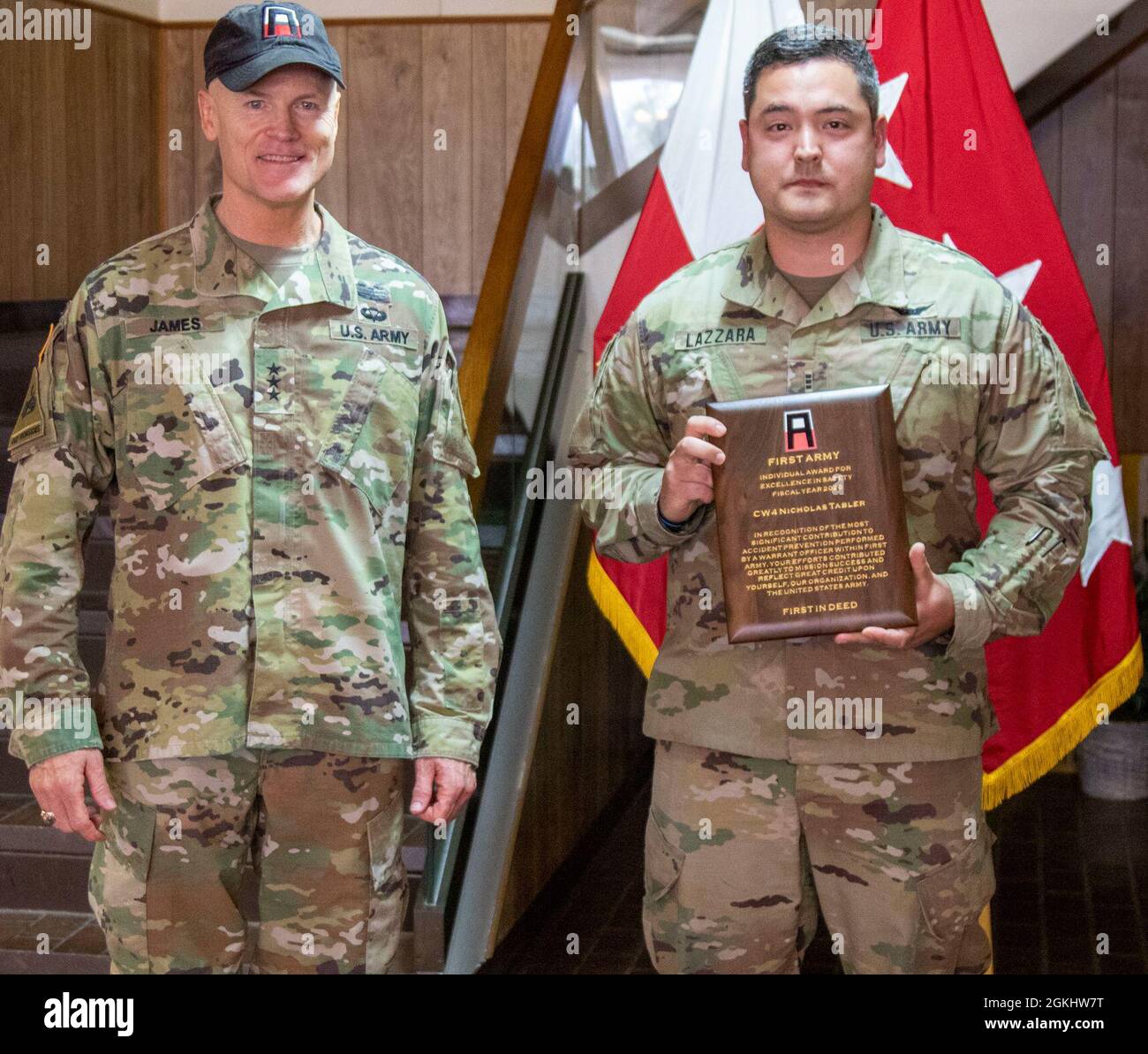 U.S. Army Lt. Gen. Thomas S. James, Jr., First Army commanding general ...