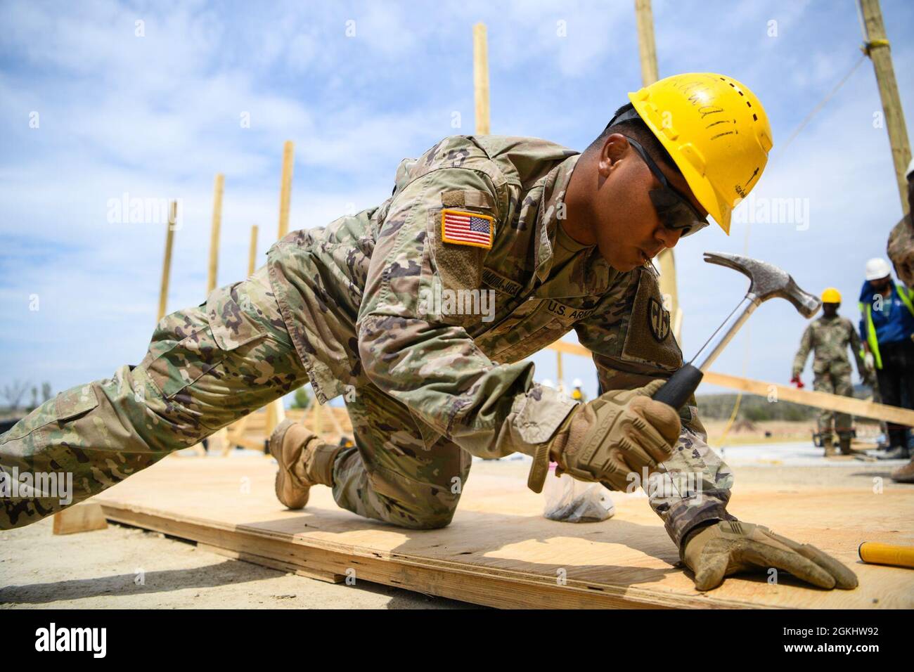 U.S. Army Pvt, Patrick Faumuina-Savea, Carpentry and Masonry Specialist ...