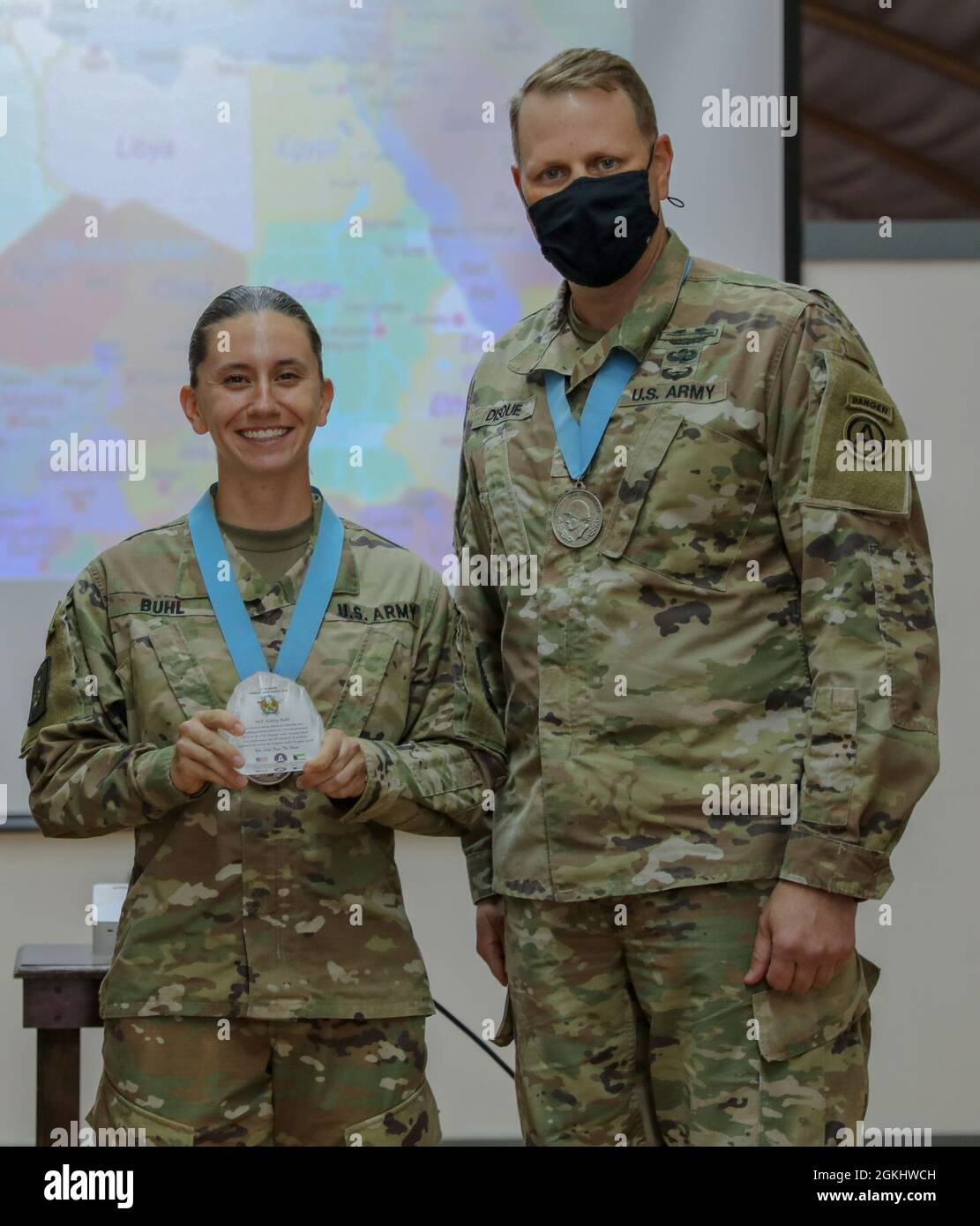 Command Sgt. Maj. Brian M. Disque, senior enlisted advisor for Area Support Group - Kuwait and ...