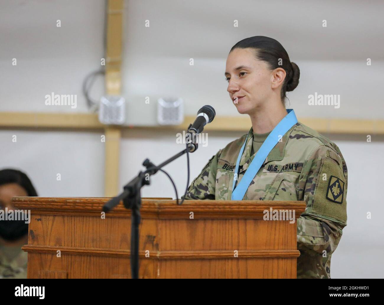 Sgt. Ashley Buhl, a healthcare specialist with Battalion, 14th Field ...