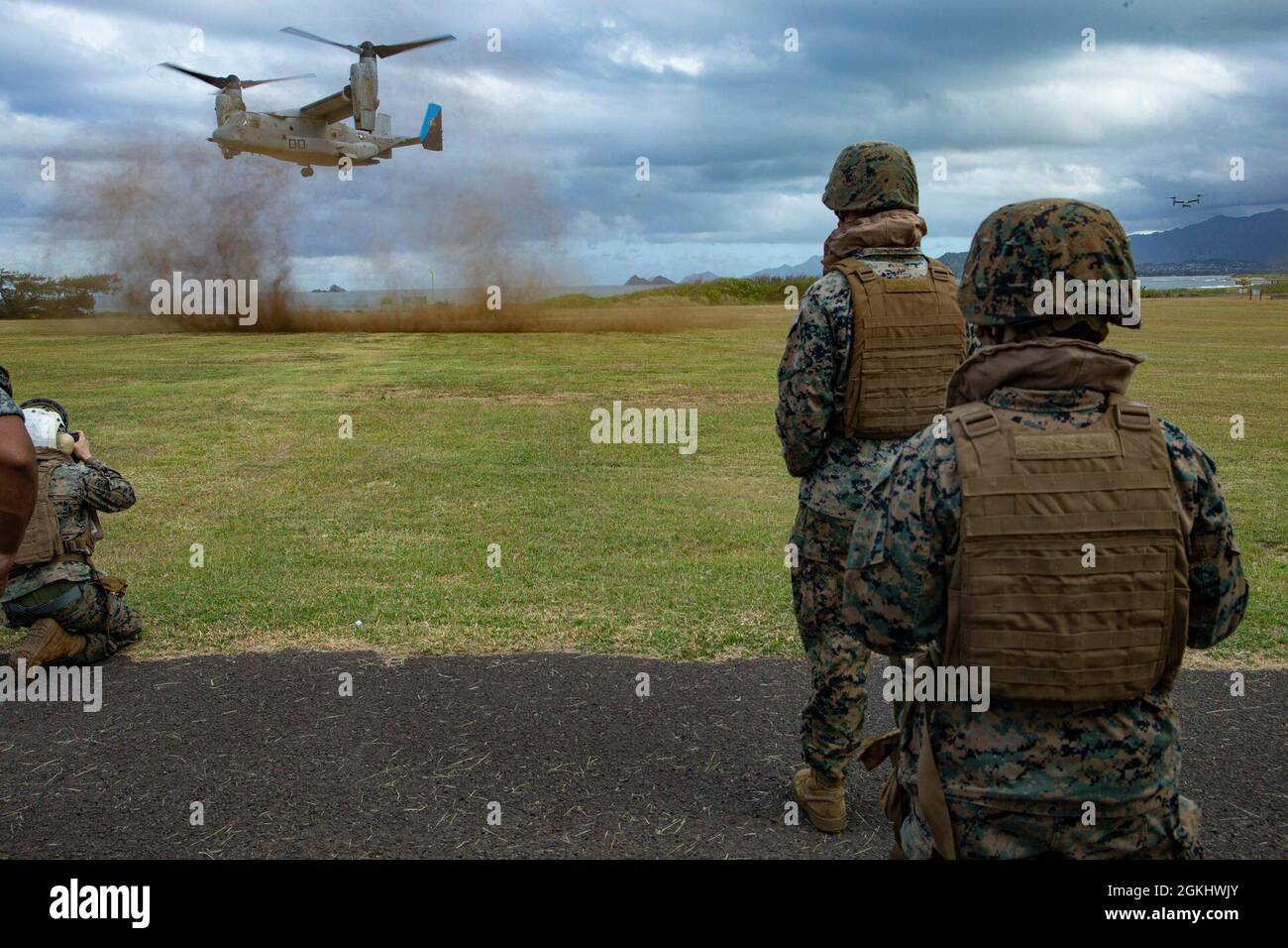 U.S. Marines attached to Headquarters Battalion, Marine Corps Base ...