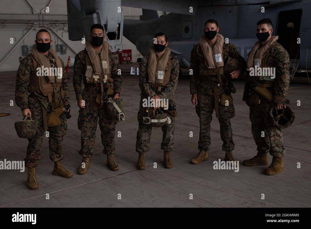 U.S. Marines attached to Headquarters Battalion, Marine Corps Base ...