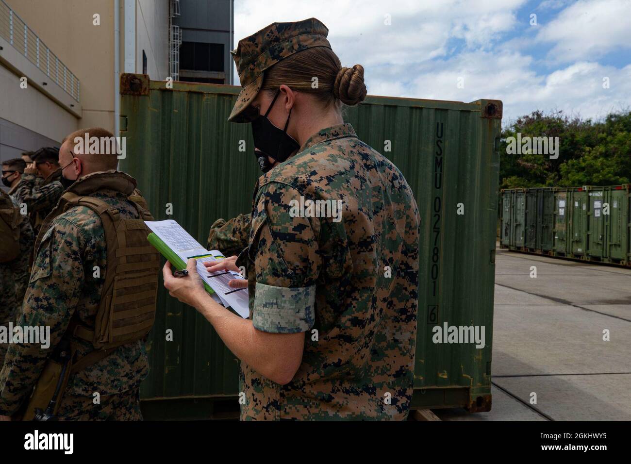U.S. Marine Corps Capt. Shannon Hillery, company commander ...
