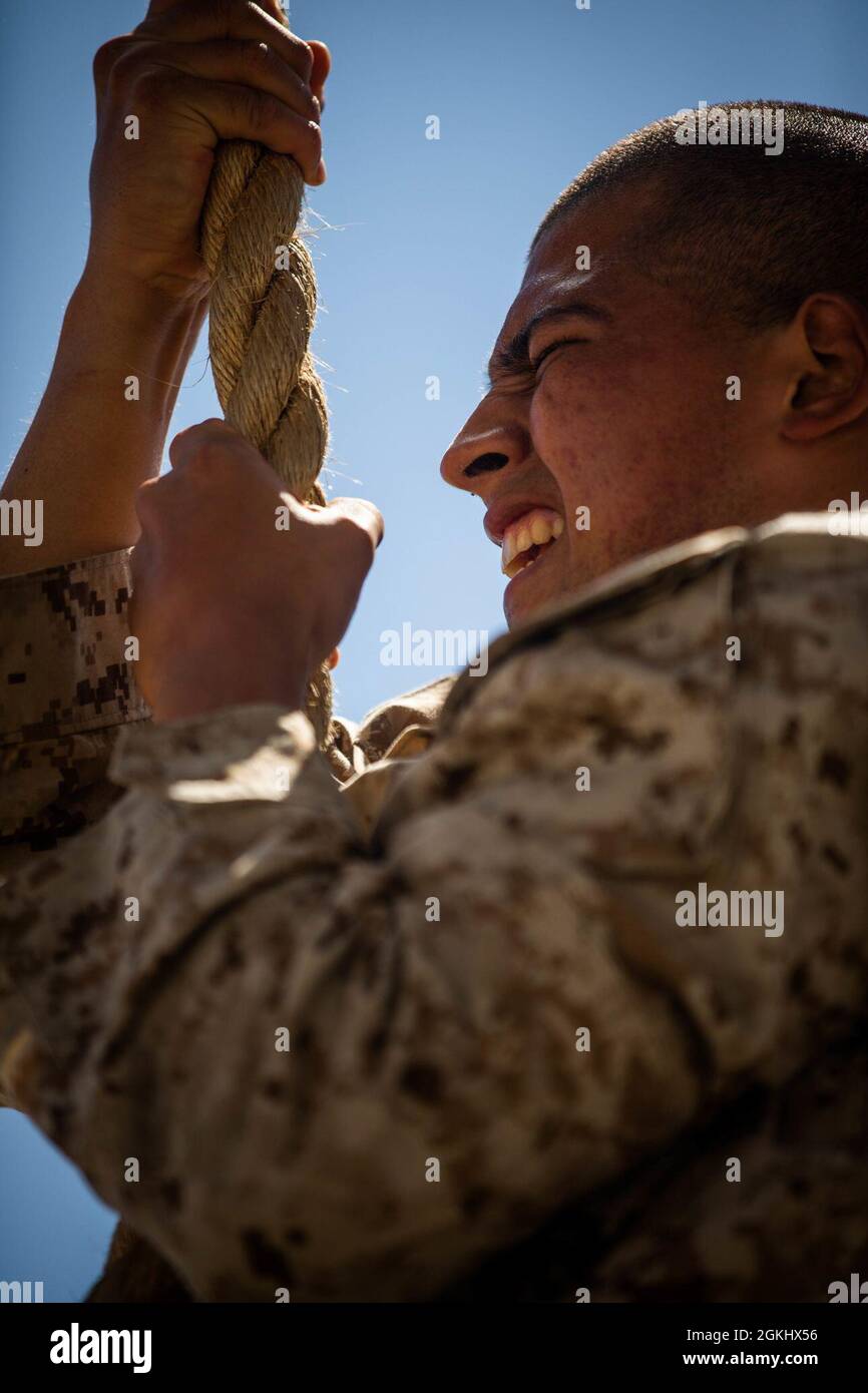 Recruit Eduardo Garcia, a recruit with Mike Company, 3rd Recruit ...