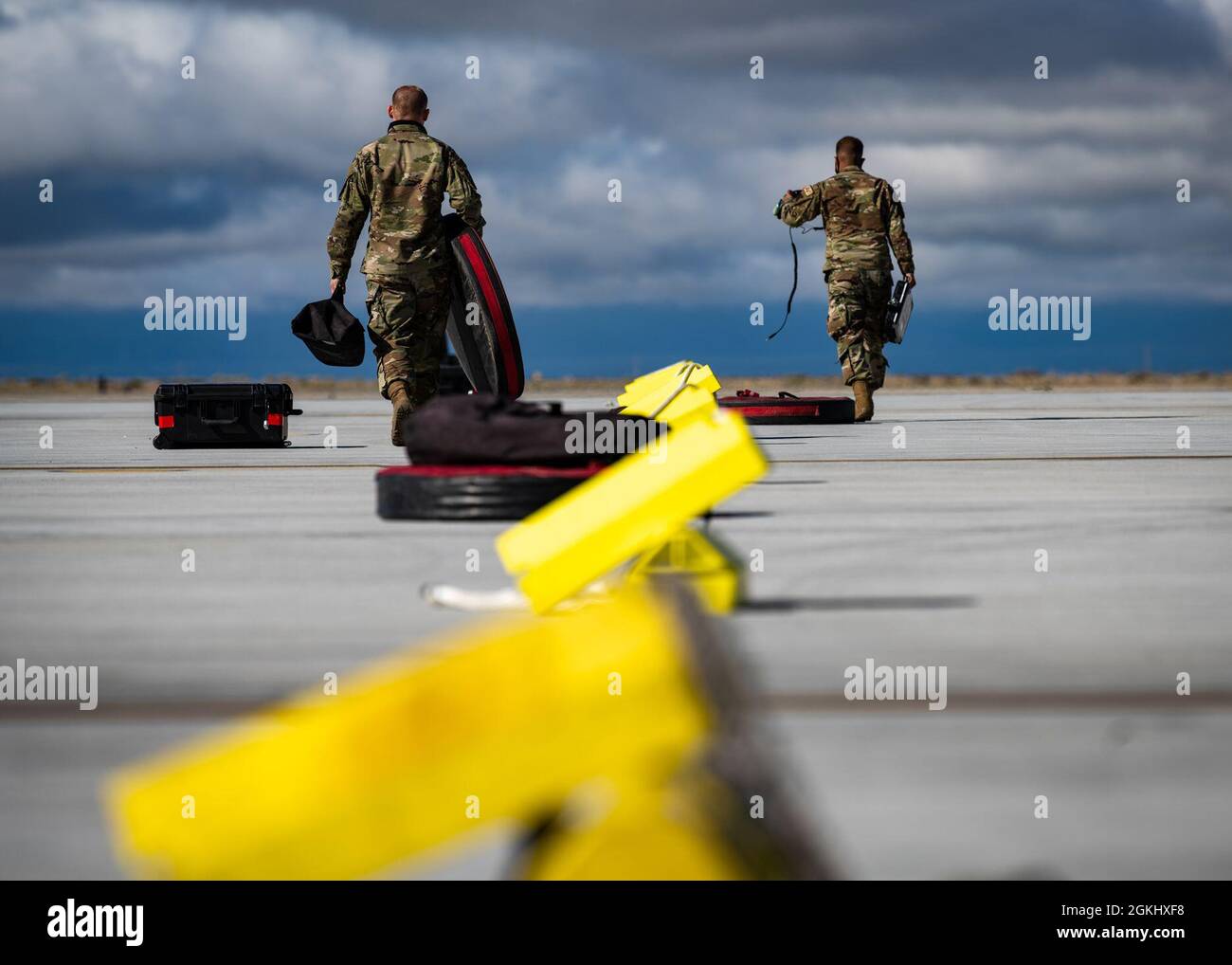 U.S. Air Force Master Sgt. Marcus Peska, tactical aircraft maintenance ...