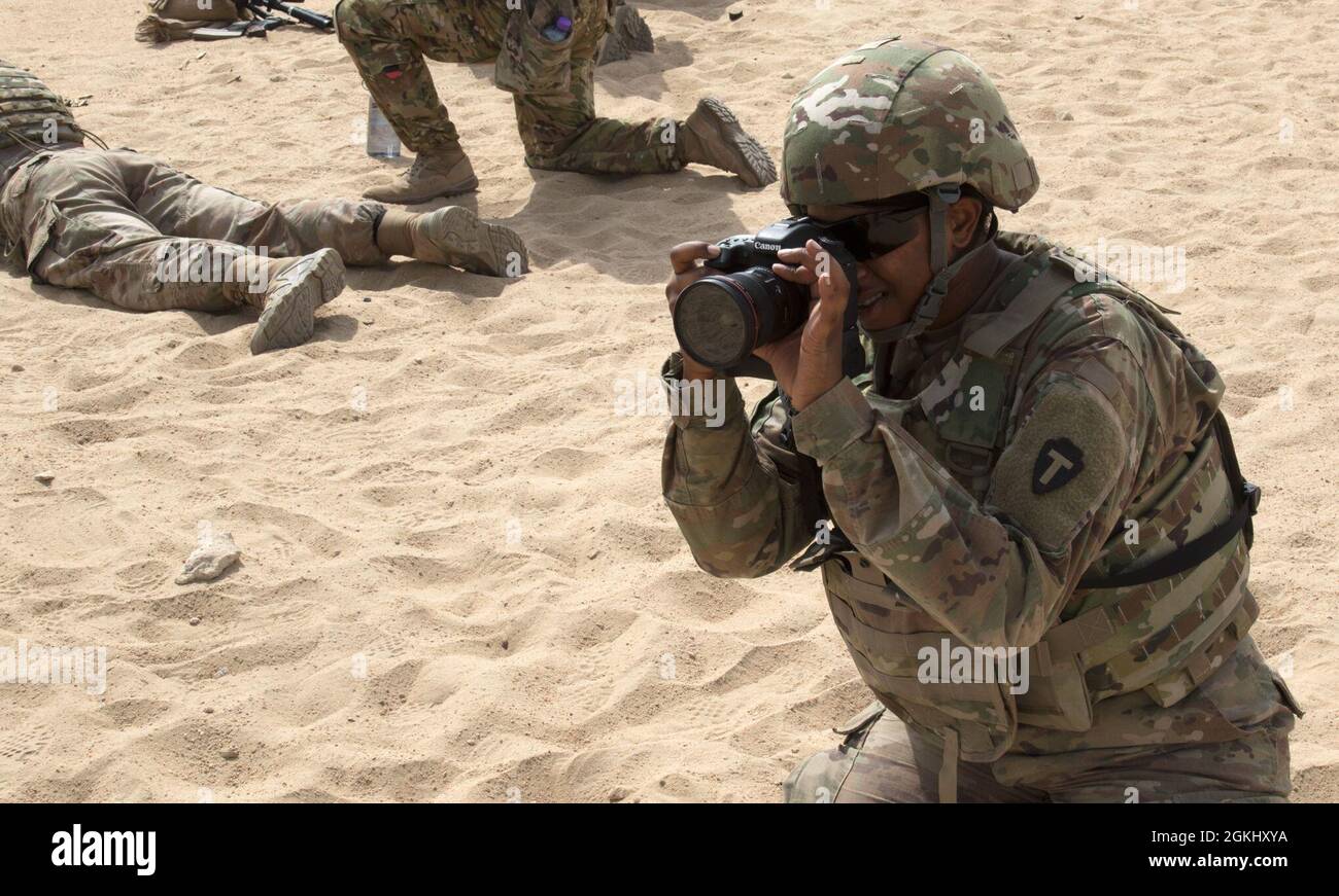 Spc. Tanetria Walker, a mechanic with 36th Infantry Division, Task ...