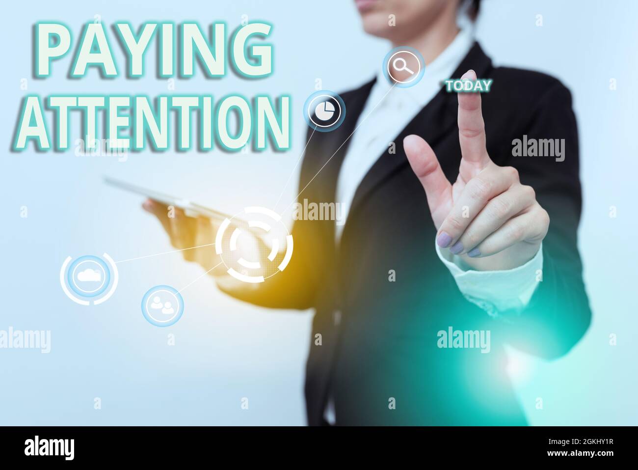 Inspiration showing sign Paying Attention. Business showcase watch or ...