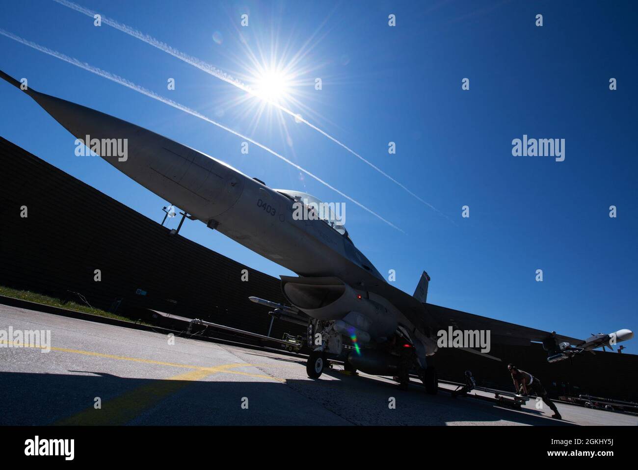 U.S. Air Force Airmen from the 52nd Logistics Readiness Squadron Fuels ...