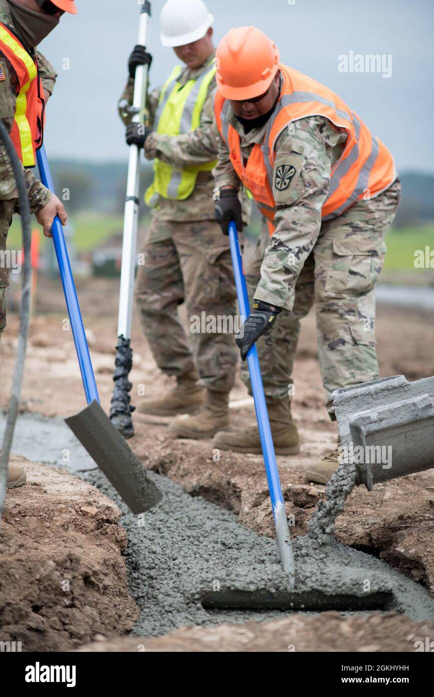 Soldiers assigned to the 253rd Engineering Battalion, 158th Maneuver ...