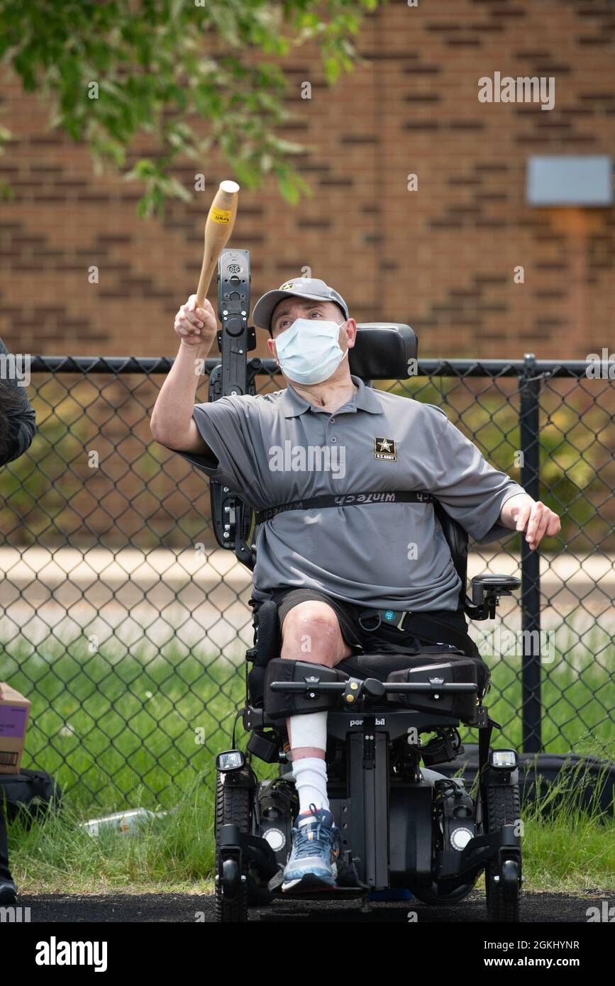 U.S. Army Capt. Luis Avila participates in Track and Field practice ...