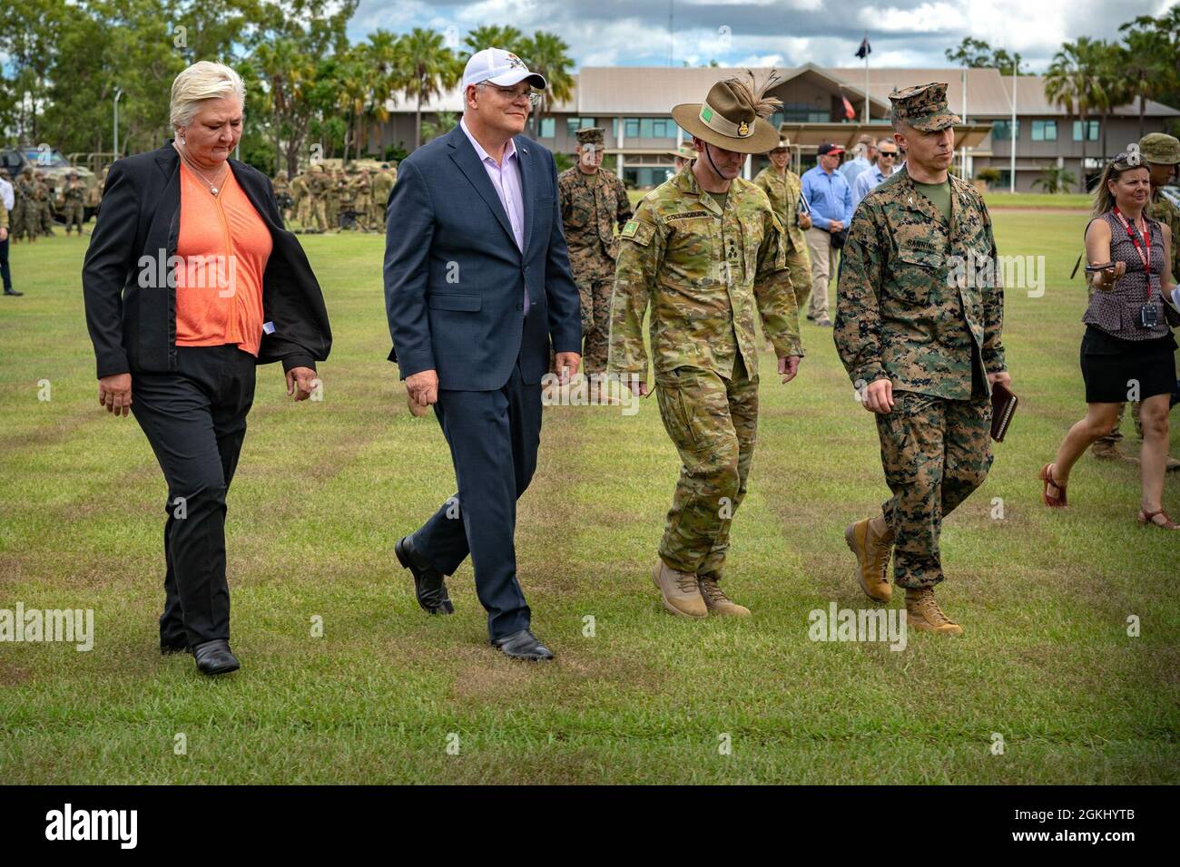 From left to right, the Honorable Sam McMahon, Senator of the Northern ...