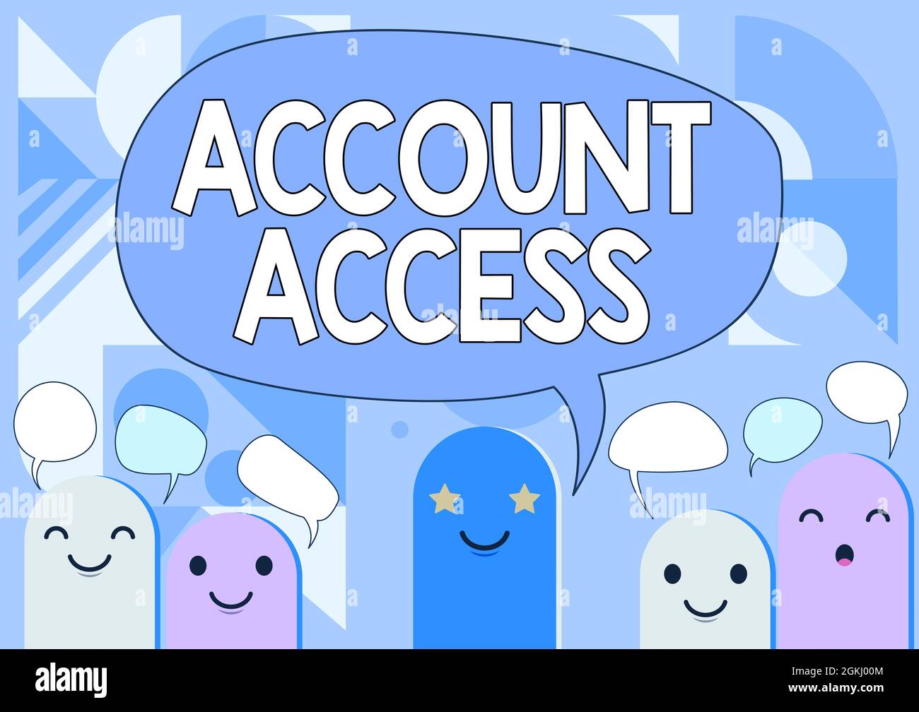 Text showing inspiration Account Access. Business showcase having ...