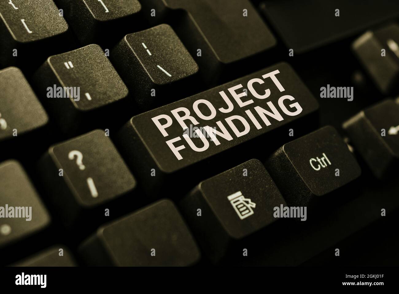 Text caption presenting Project Funding. Business idea capital required ...