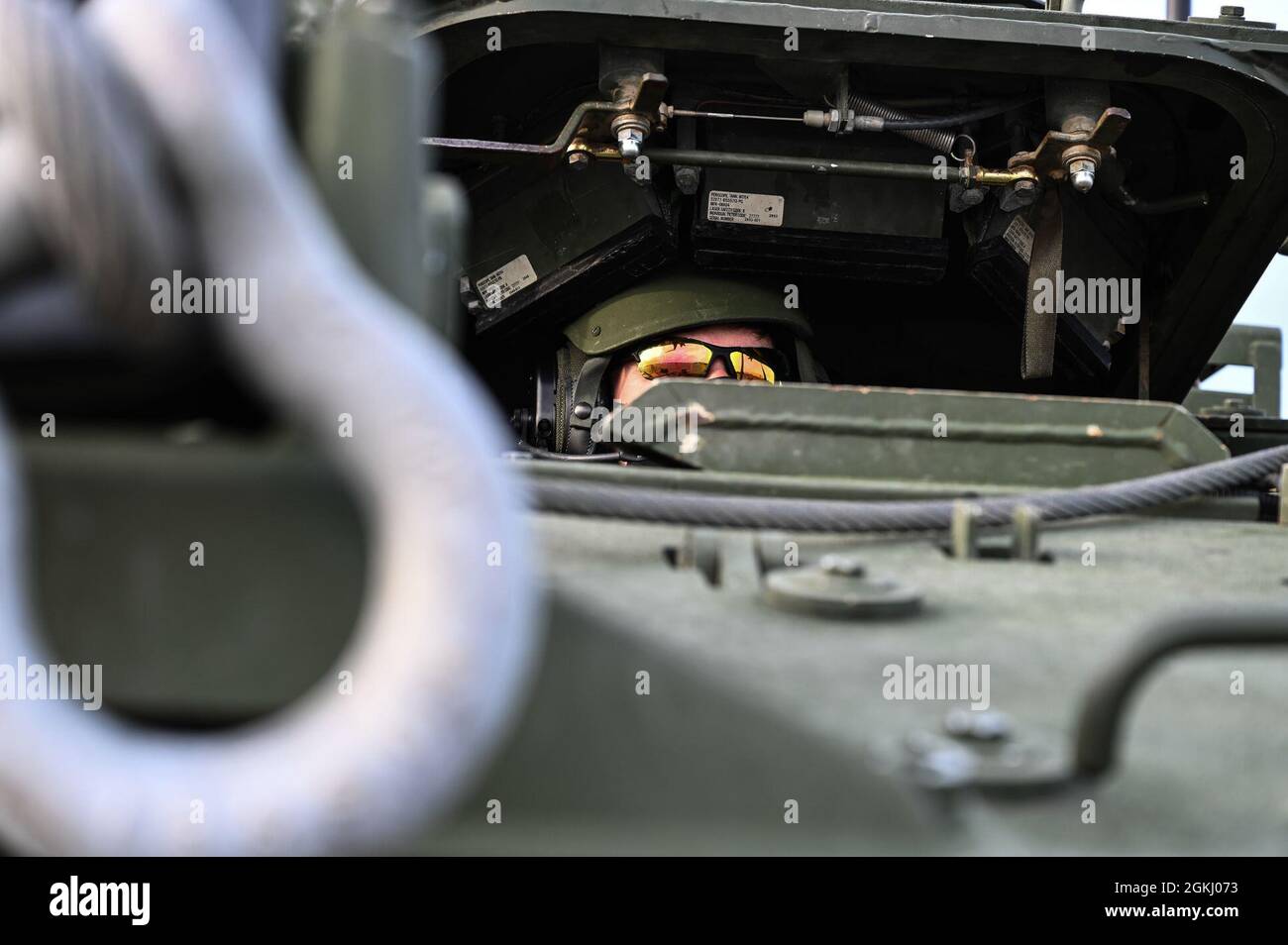 U.S. Army Sgt. Cory Behrens, 7th Infantry Division Stryker Section ...