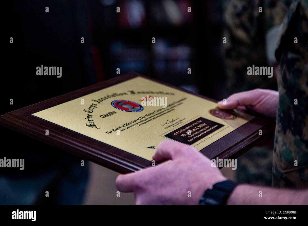 Mr. William E. Miller, the administration manager for Marine Raider ...