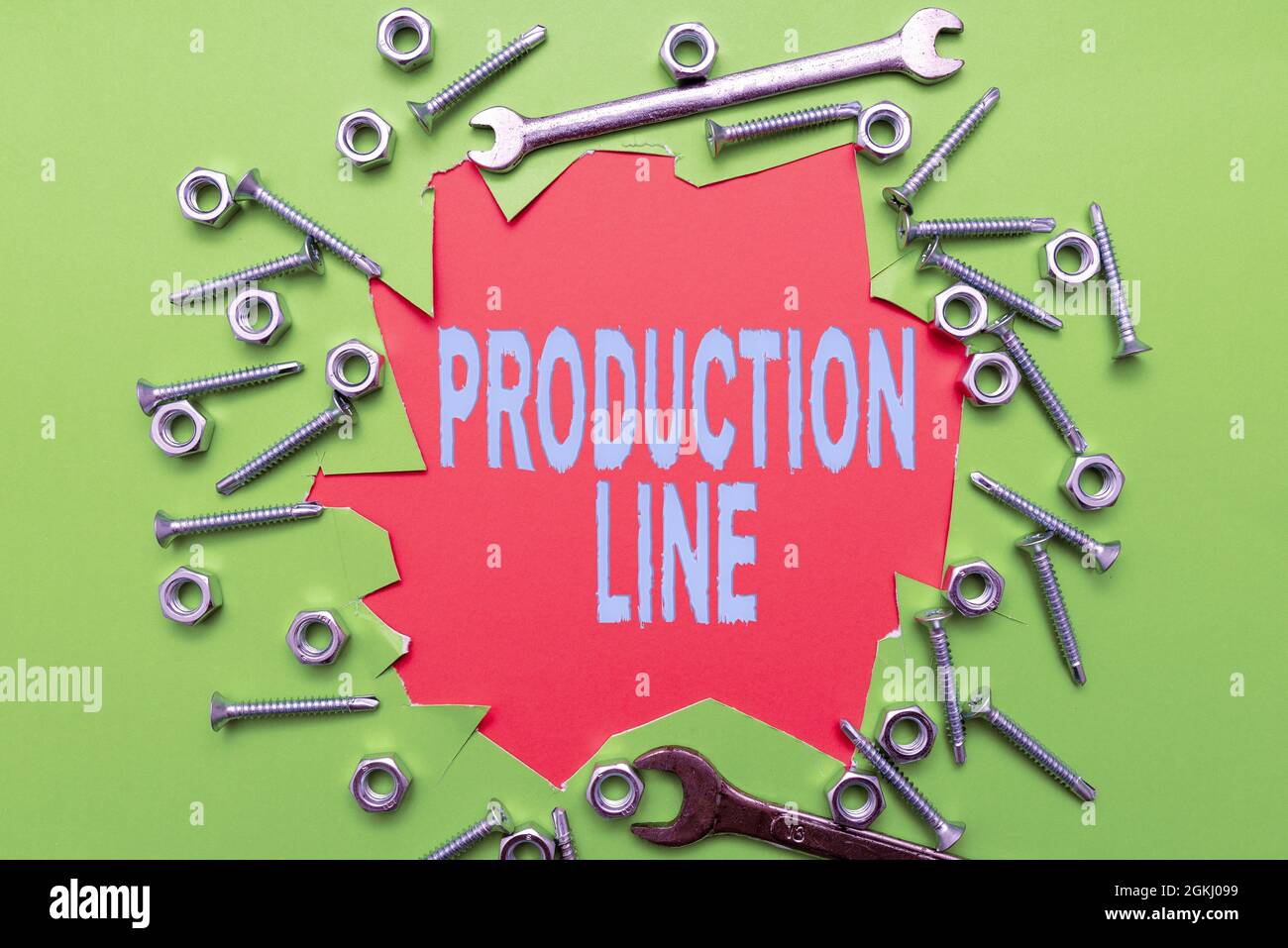 Inspiration showing sign Production Line. Business concept set of ...