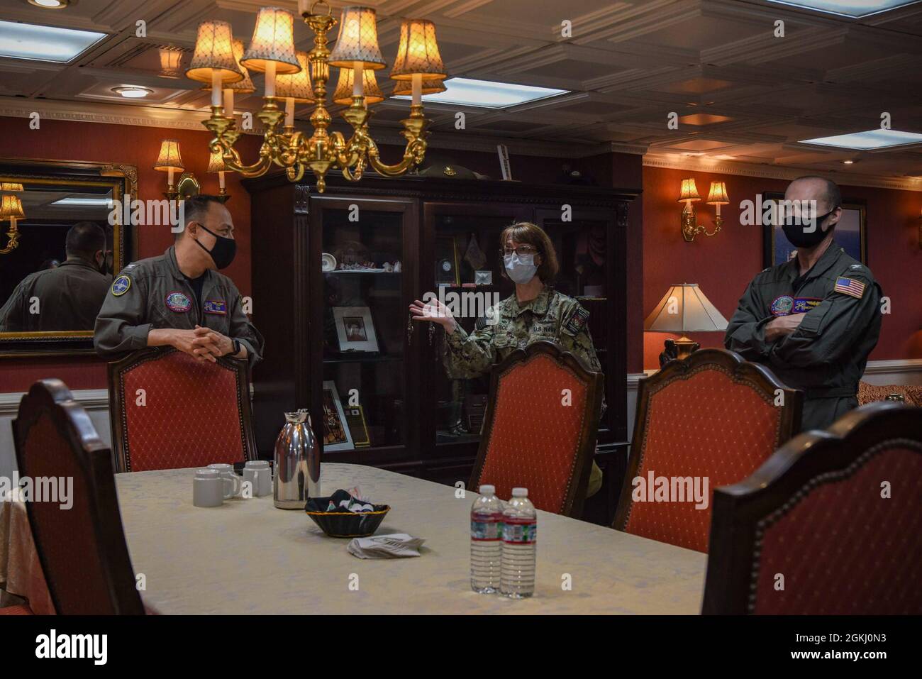 210428-N-ZF088-1131 YOKOSUKA, Japan (April 28, 2021) Capt. Carolyn Rice ...