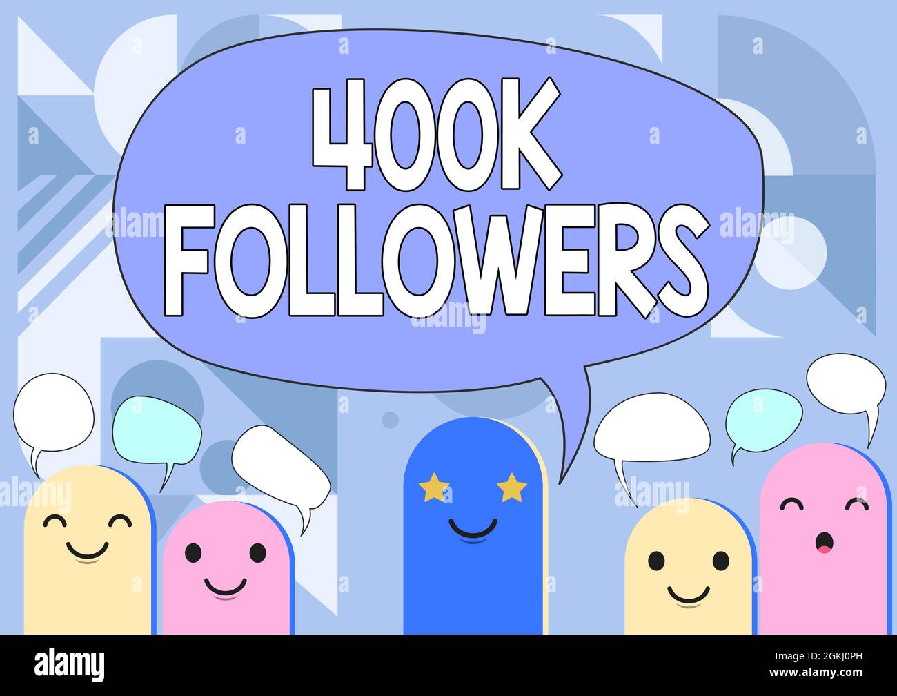 Sign displaying 400K Followers. Conceptual photo number of individuals ...