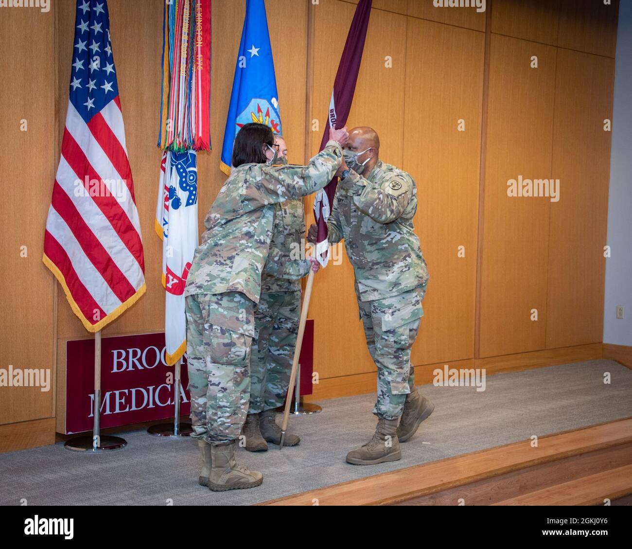 Army Brig. Gen. Shan K. Bagby, outgoing commanding general, passes the ...