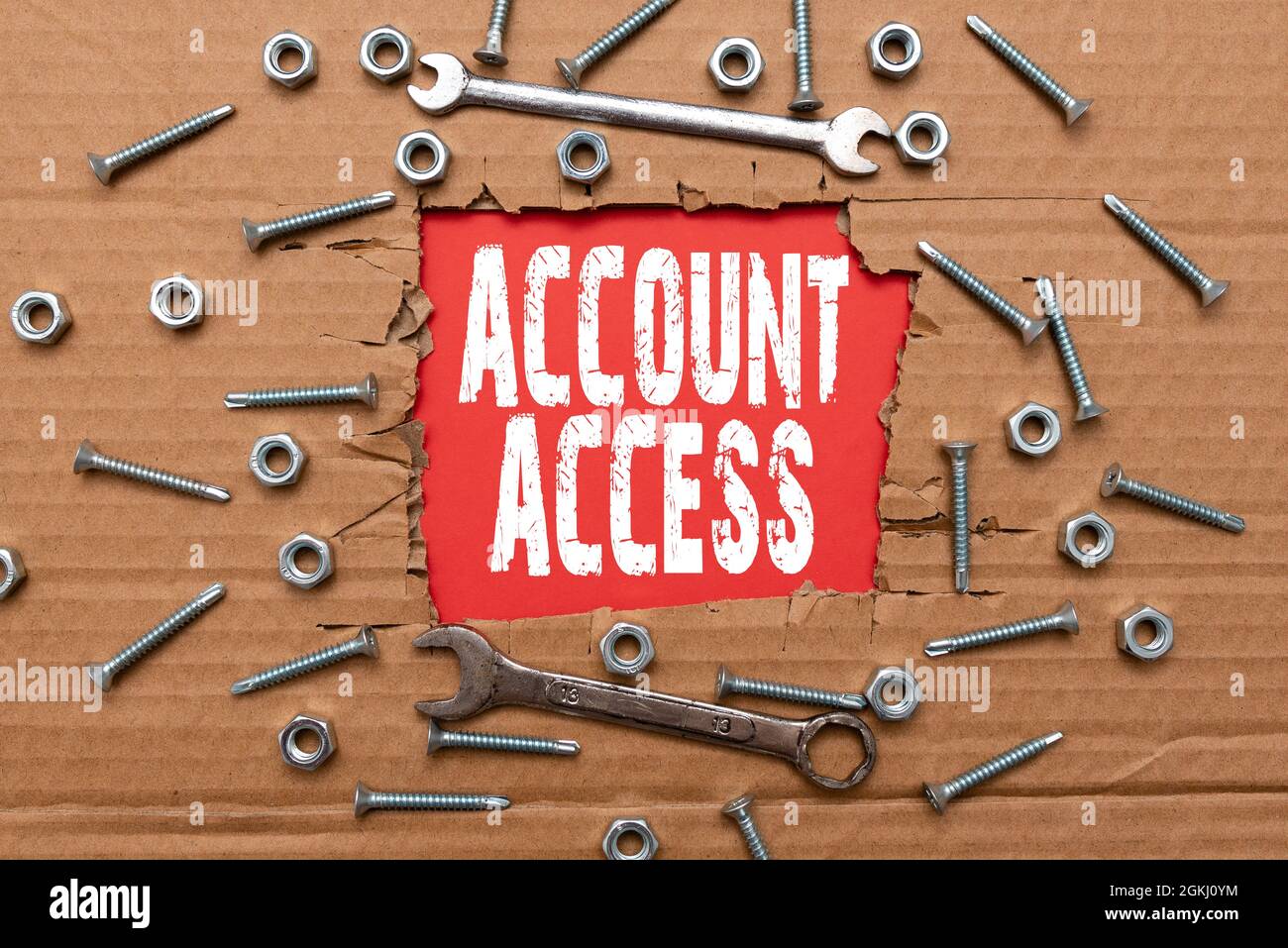 Text showing inspiration Account Access. Word for having permission to ...