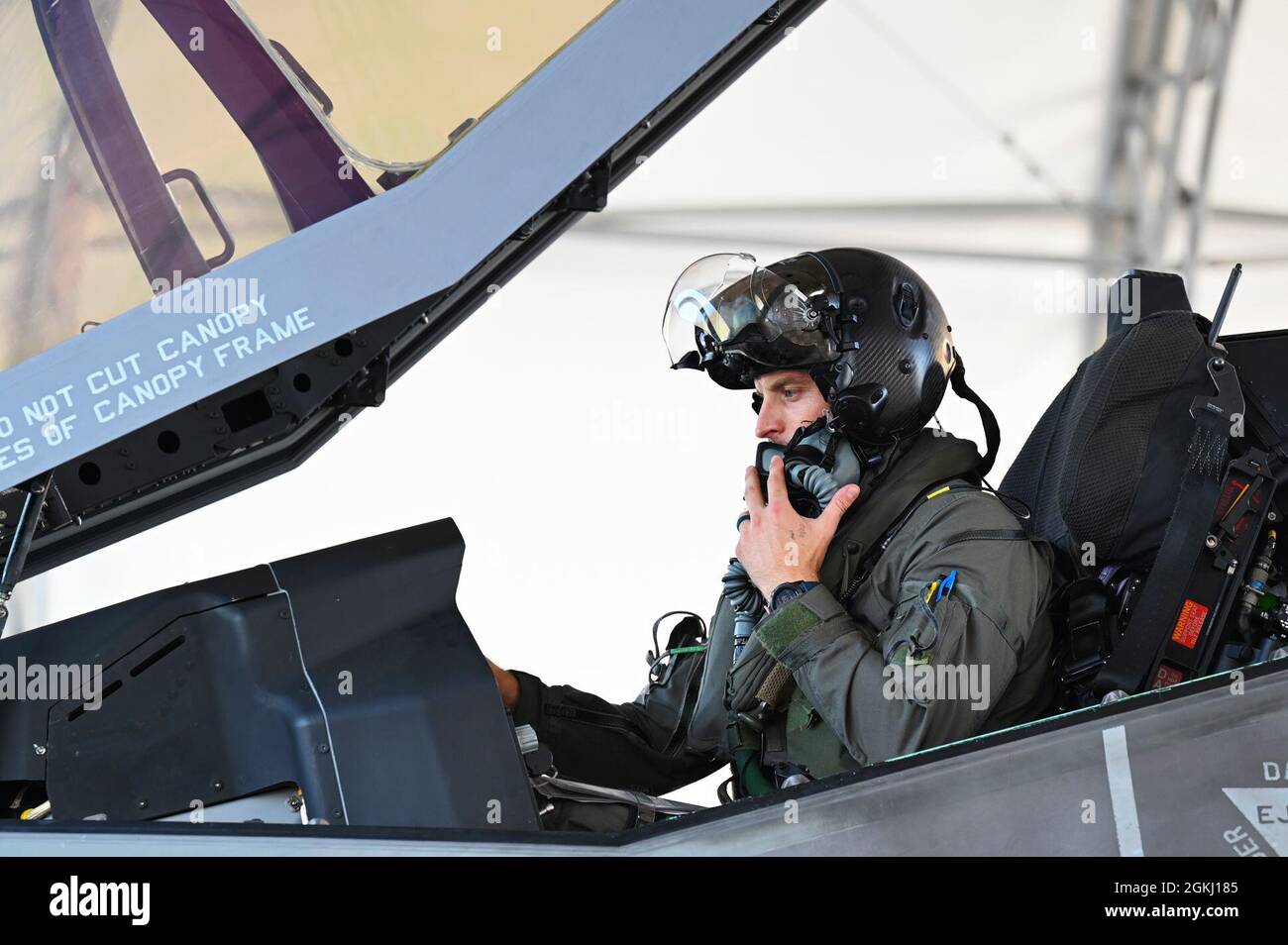 U.S. Air Force Maj. Robert Hicks, 58th Fighter Squadron pilot, prepares ...