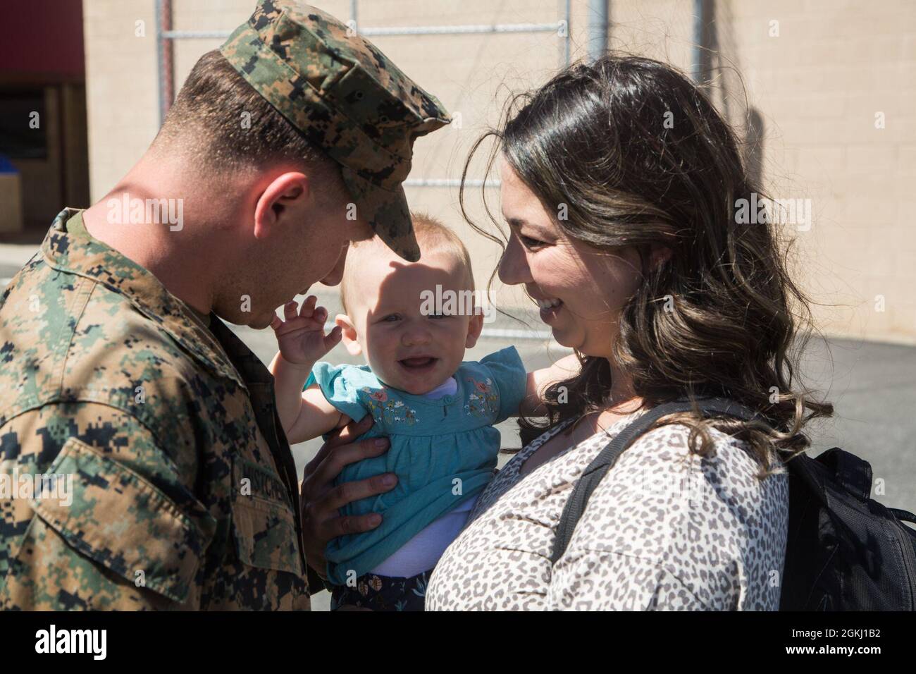 A U.S. Marine with Marine Light Attack Helicopter Squadron (HMLA) 267 ...