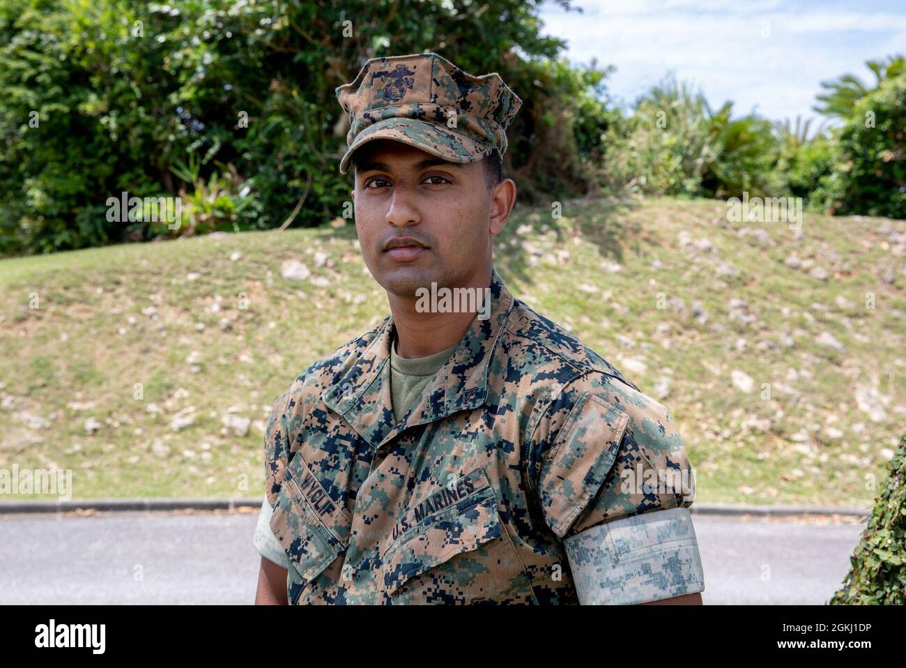U.S. Marine Corps Lance Cpl. Joshua Wyclif, an embarkation specialist ...