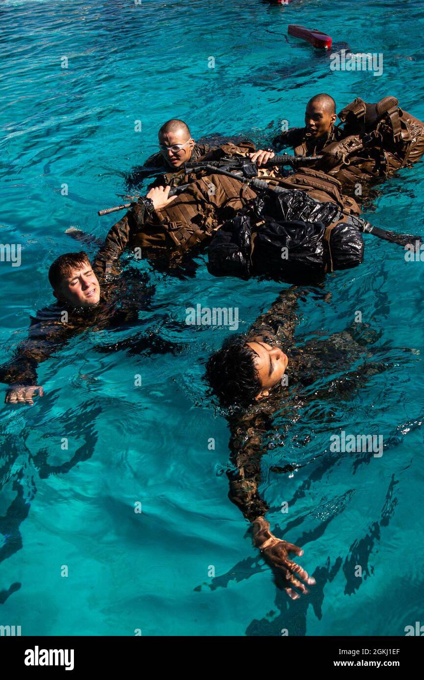 U.S. Marines with Alpha Company, Infantry Training Battalion, School of ...