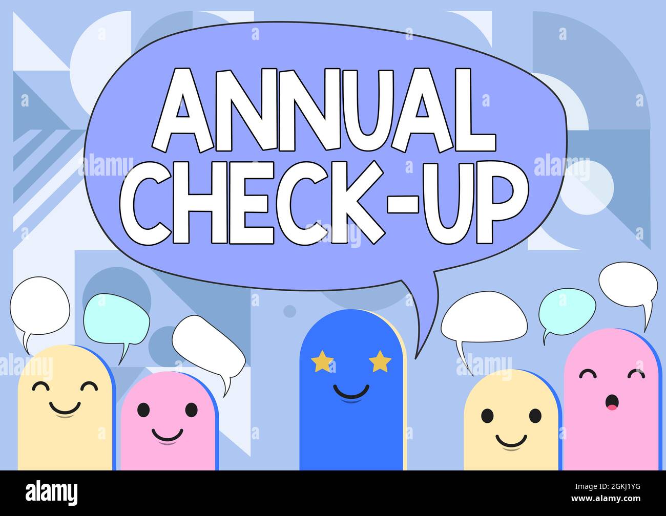 Sign displaying Annual Check Up. Conceptual photo a thorough physical ...