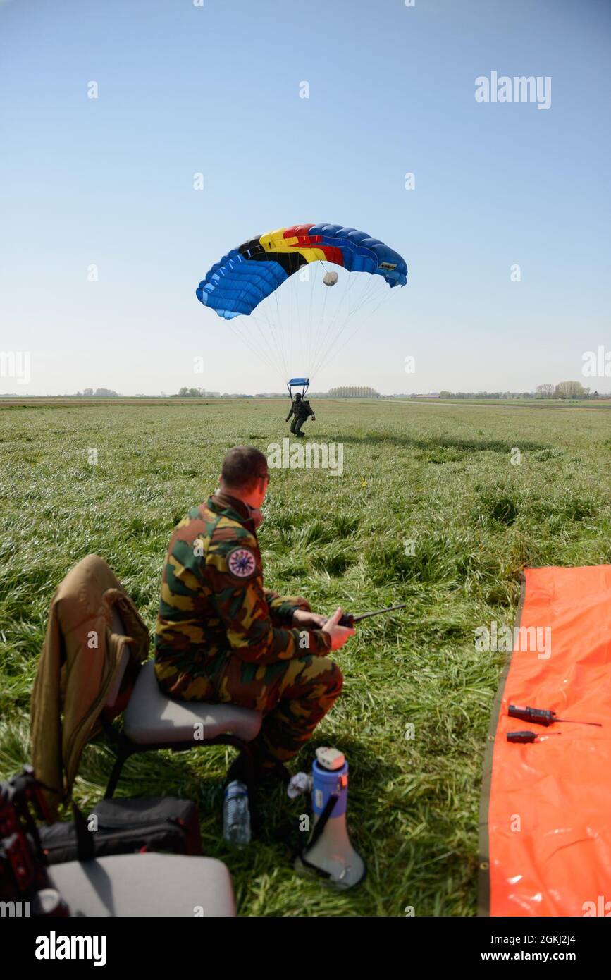 Belgian Army 1st Sgt. Maj. Willy Vets, a dispatcher with the Training ...