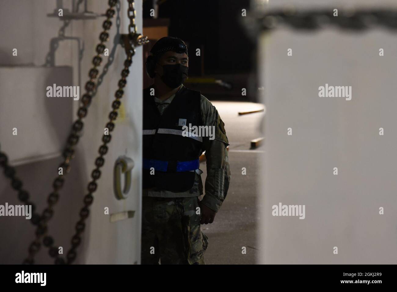U.S. Air Force Staff Sgt. Van Aerrues Sanchez, assigned to 375th ...