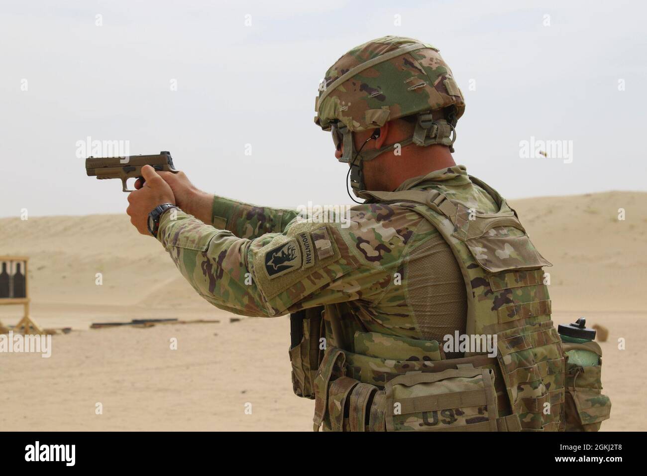 A Task Force Spartan Soldier from the 130th Field Artillery Brigade ...