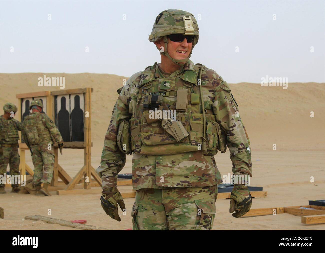 The Task Force Spartan Commander Maj. Gen. Patrick Hamilton, supports ...