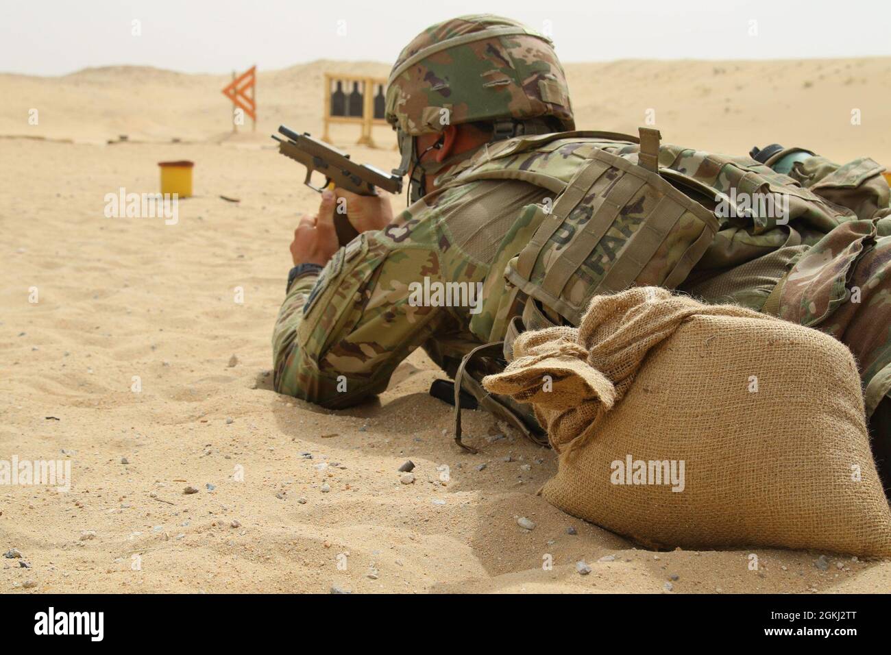 A Task Force Spartan Soldier from the 130th Field Artillery Brigade ...