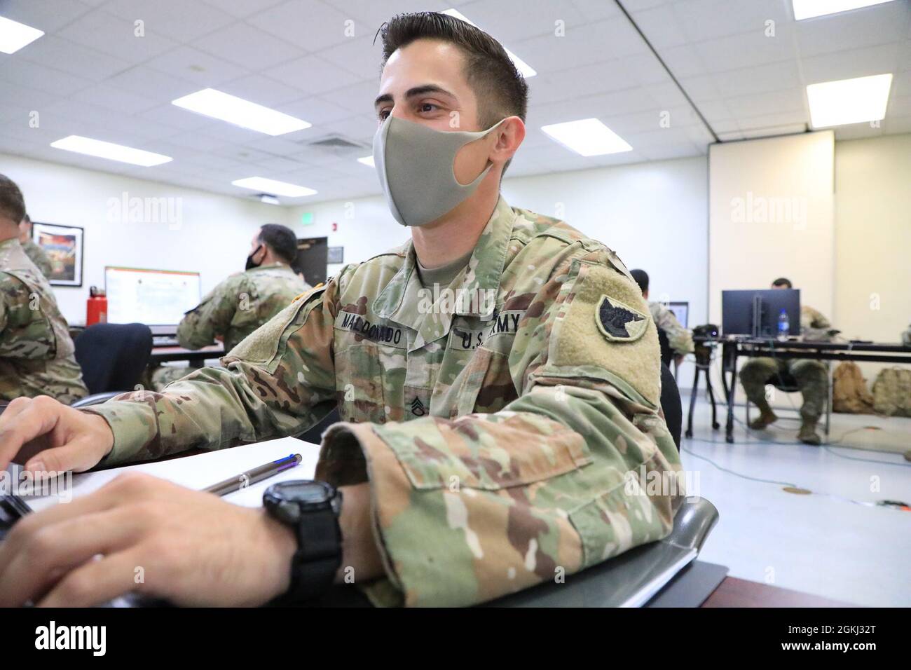 Staff Sgt. Roberto Maldonado, Patriot Master Gunner course student and ...