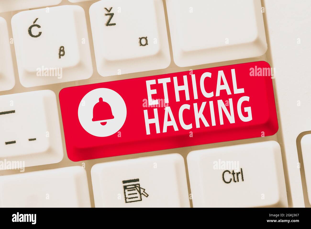 Writing Displaying Text Ethical Hacking Concept Meaning Act Of Locating Weaknesses And