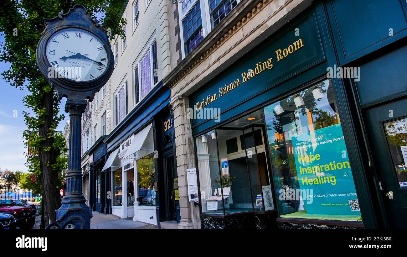 Christian science reading room sign hi-res stock photography and images ...