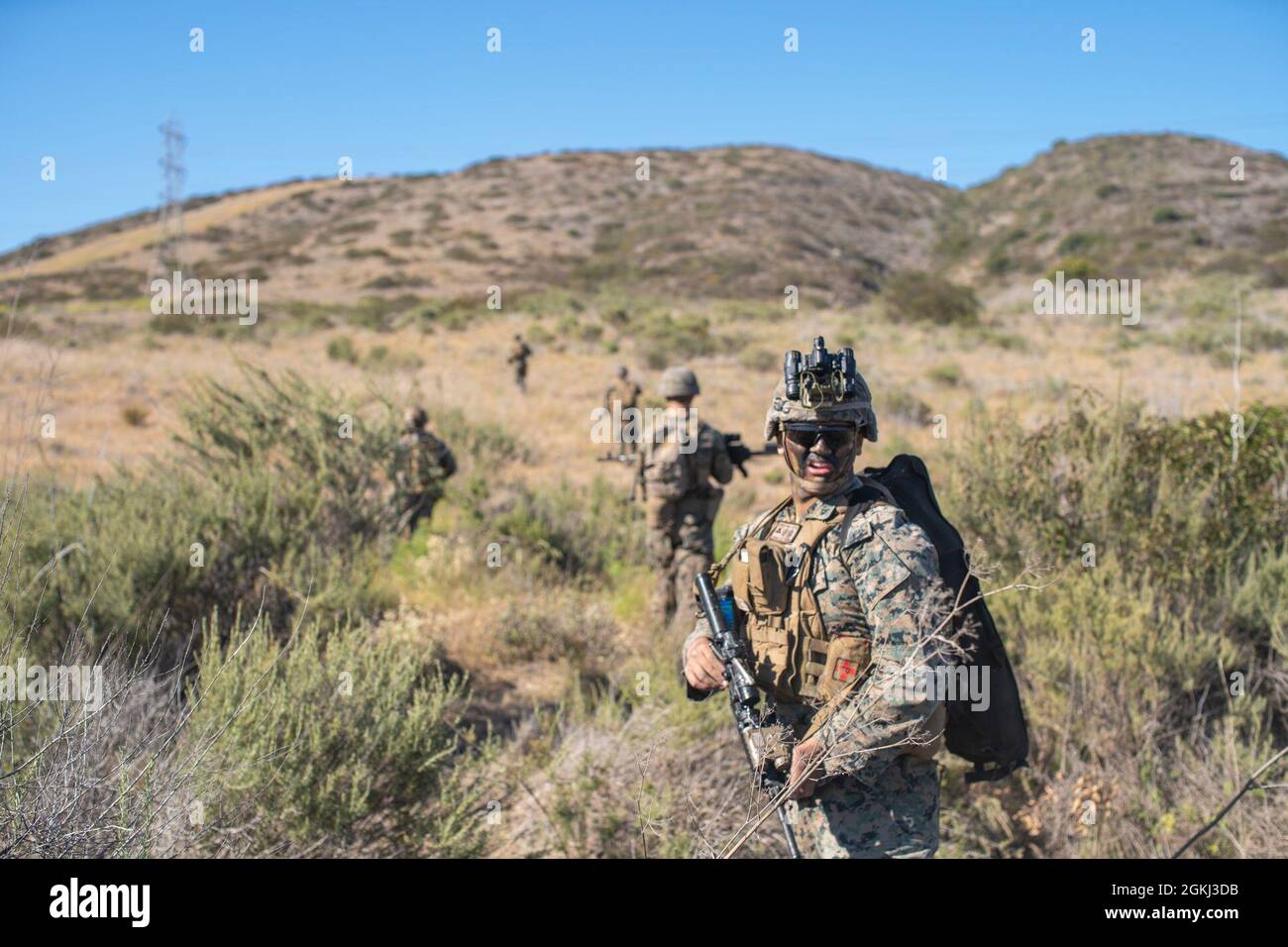 U.S. Marines with Charlie Company, Battalion Landing Team 1/1, 11th ...